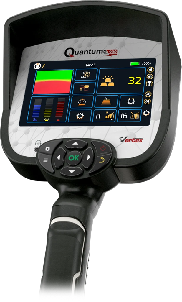 Quantum VX900 metal detector for gold - VERTEX Detectors
